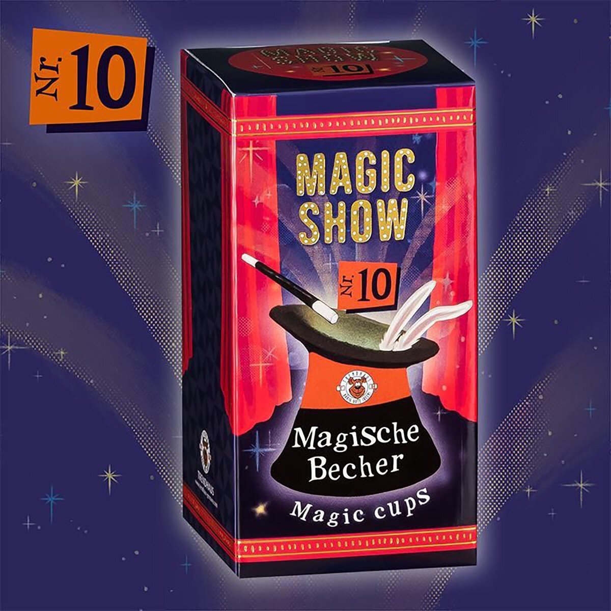 TRENDHAUS MAGIC SHOW Trick 10 Magische Becher Zylinder Zauber Zaubere ...